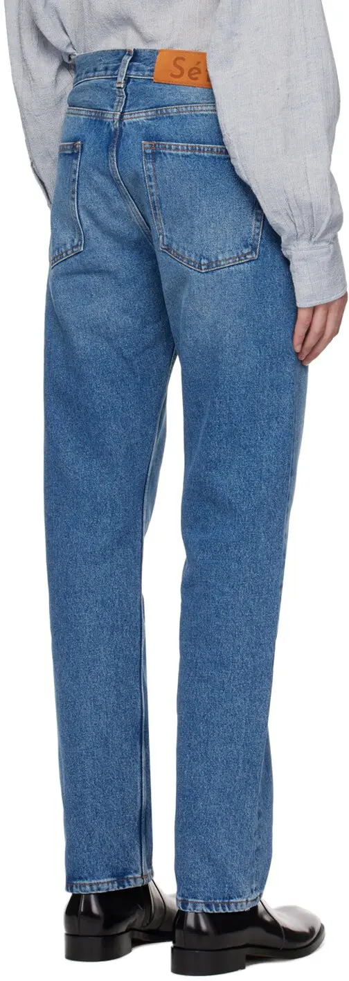 Séfr straight cut 29 SéFr Straight Cut Denim Jeans In Worn Wash - 60% Off